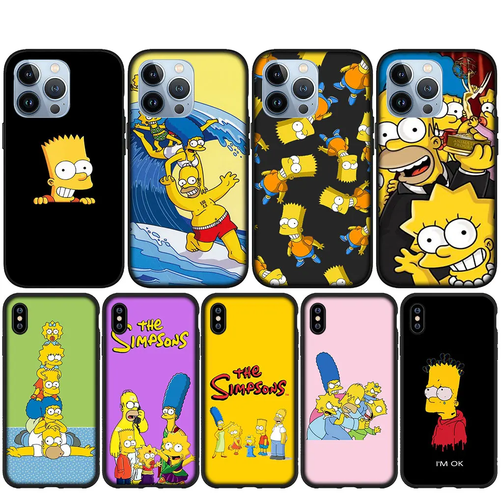 Bart-Simpson-The-Simpsons-Funny-Soft-Casing-for-iPhone-14-13-12-Mini-11 ...