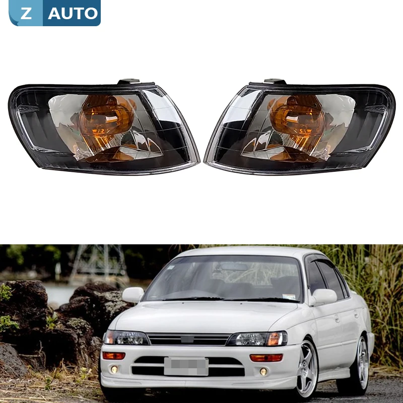 Turn-signal-Car-Front-Corner-Lamp-Lights-Lens-Black-Signal-Lamp-No-Wire ...