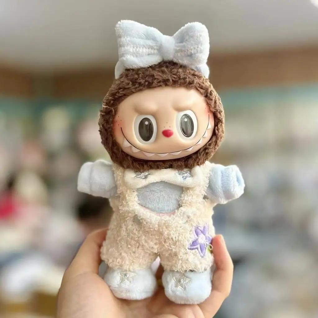 Labubu-ropa de muñeca para descansar, 17cm, Incluye zapatos (sin muñeca ...