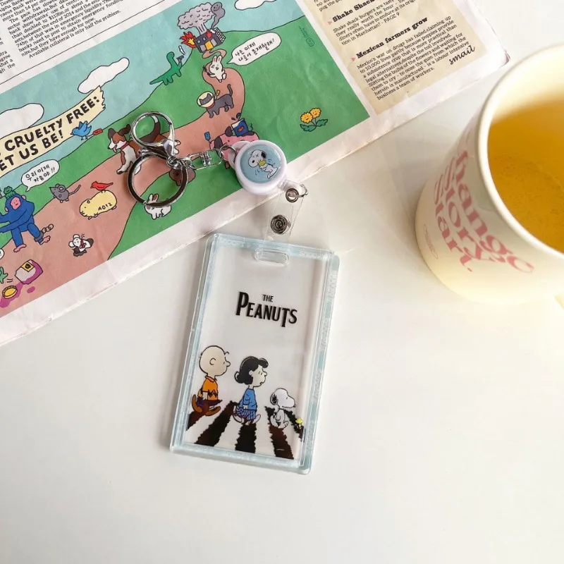 Tarjetero con diseño de Snoopy Charlie Brown, estuche para tarjetas de ...