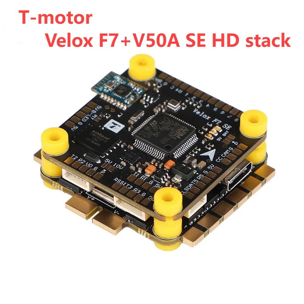 T-motor F7 Stack Velox F7+V50A SE HD stack Bluetooth enabled 4-in-1 ESC ...