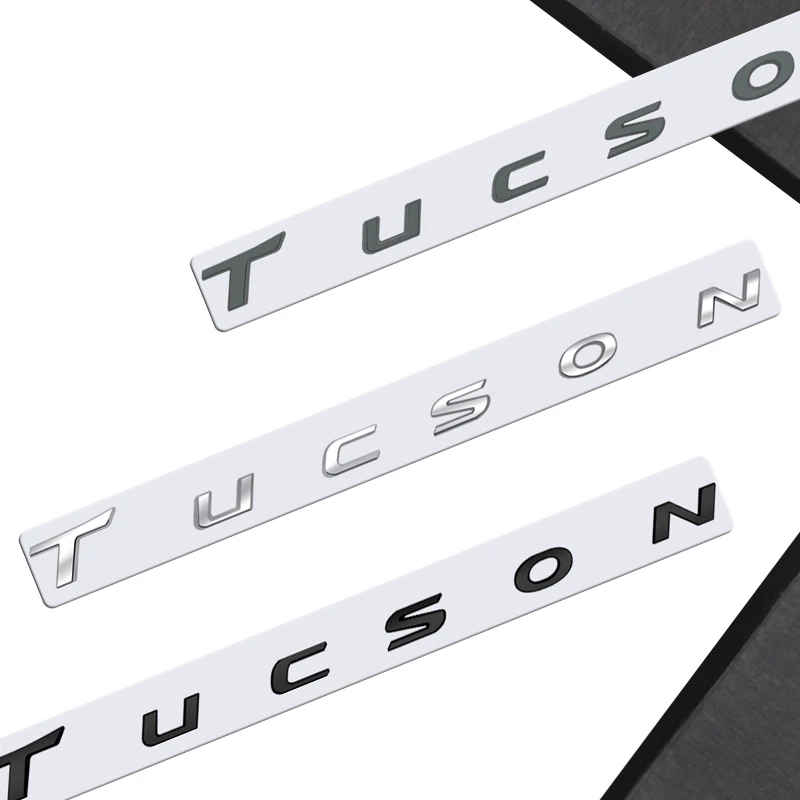 Piezas-de-letras-de-Metal-para-Tucson-SE-SEL-emblema-3D-calcoman-as ...