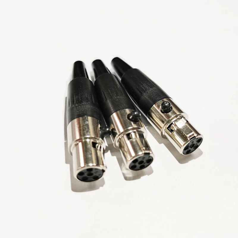 NCHTEK 5Pin Female Plug Mini XLR Audio Microphone Connector MIC Adapter ...