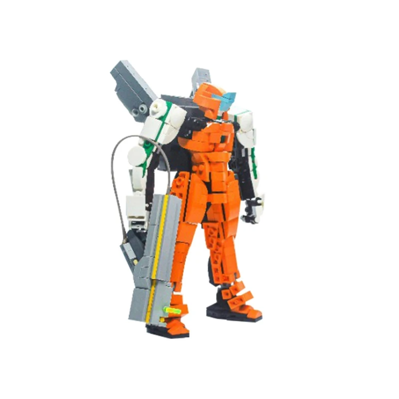 MOC-Orange-Sentinel-Mech-Model-Building-Blocks-Game-Combat-Activity ...