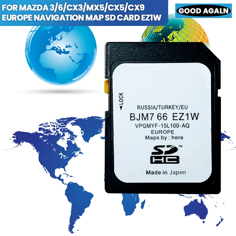 Navigation SD Card for Mazda EZ1W / 2 / 3 / 6 / CX3 / CX5 / MX5 / CX9 ...