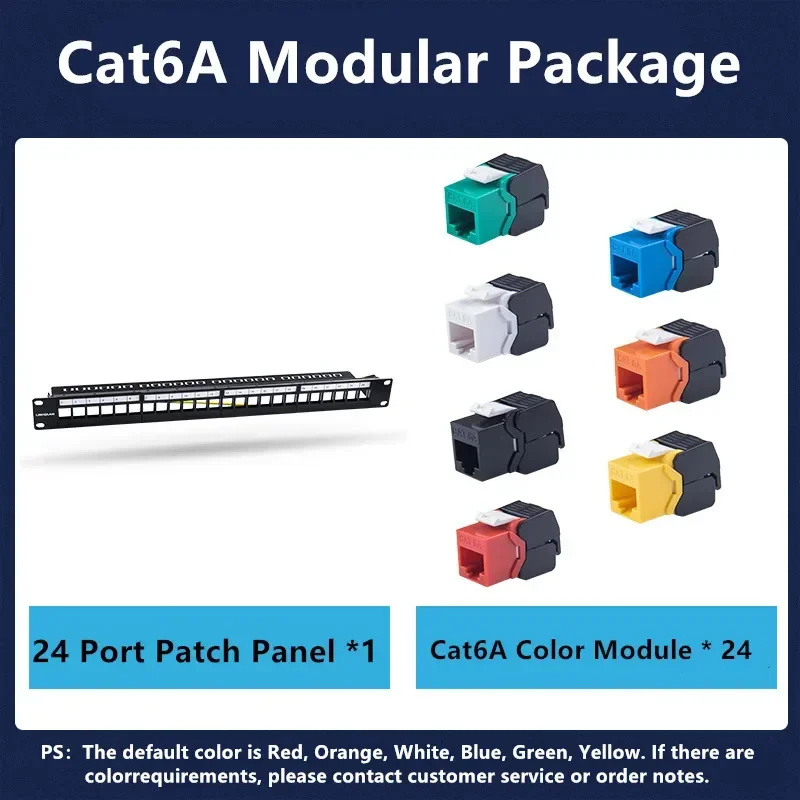 19-inch-RJ45-24-Port-Patch-Panel-Frame-Ethernet-Rack-Keystone-Jack ...