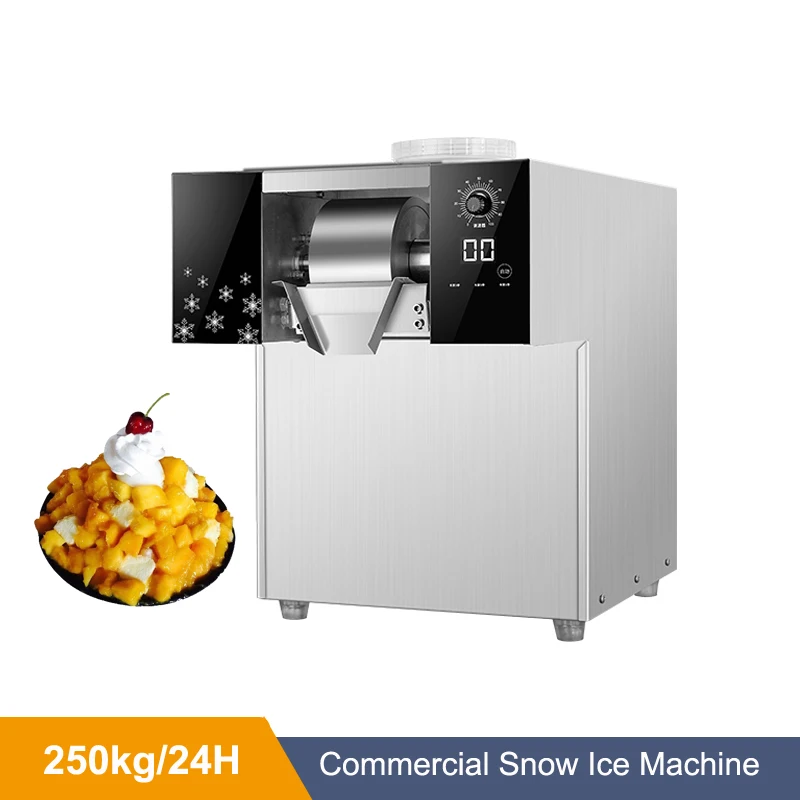 Commercial-Snow-Ice-Maker-Machine-250kg-day-Ice-Crusher-Fruit-Snow-Ice ...
