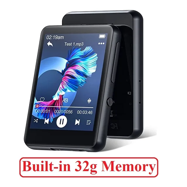 New M4 MP3 Player Bluetooth 5.0 Touch Screen HiFi Lossless Music Play ...