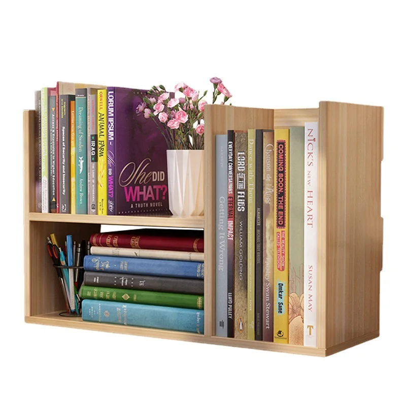 Bookcase-Desktop-Bookshelf-Simple-Desk-Book-Shelf-On-Table-Modern ...