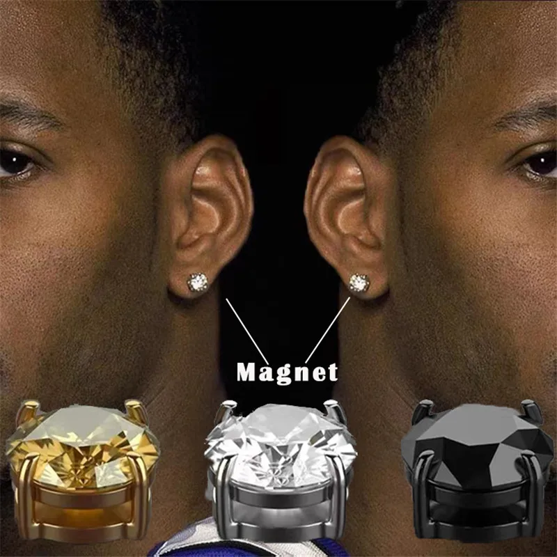Pendientes-de-Clip-de-oreja-de-terapia-magn-tica-fuerte-de-cristal-para ...