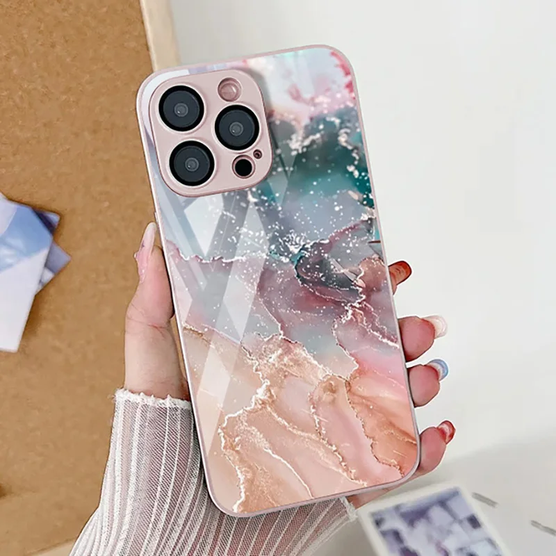 Marble-Pattern-Phone-Case-For-iPhone-15-Pro-Max-Case-iPhone-13-11-16-12 ...