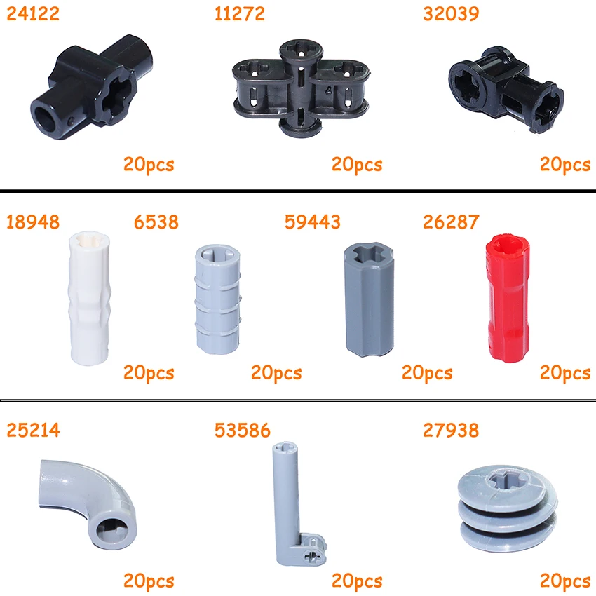 Building-Blocks-Technical-Part-MOC-Axle-Bushing-Shaft-Bolt-Connector ...