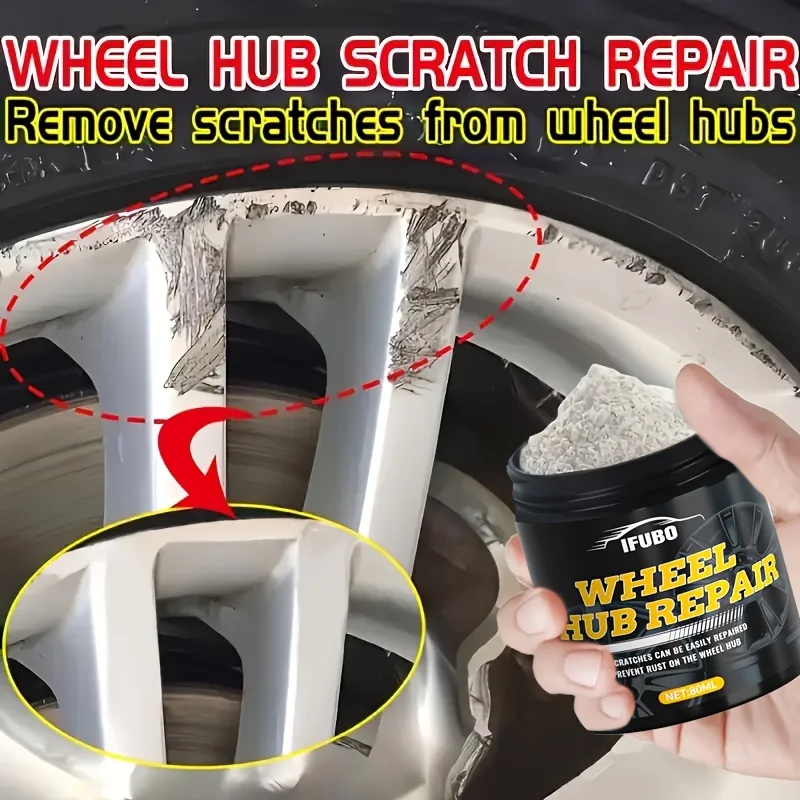 Car Wheel Hub Scratch Repair Kit, Wheel Hub Refurbishment and Polishing ...