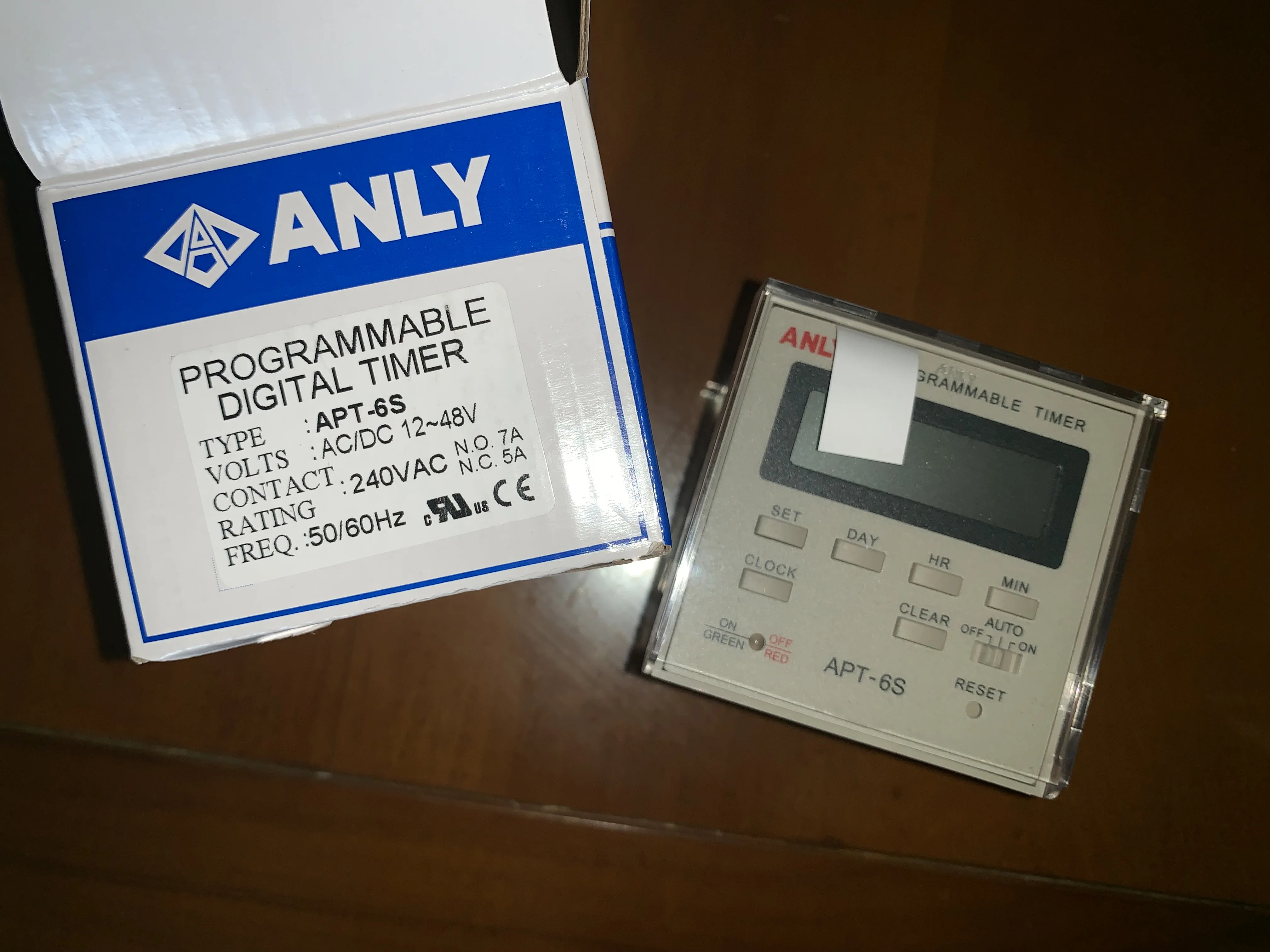 ANLY APT-6S programmable timer microcomputer time-controlled switch