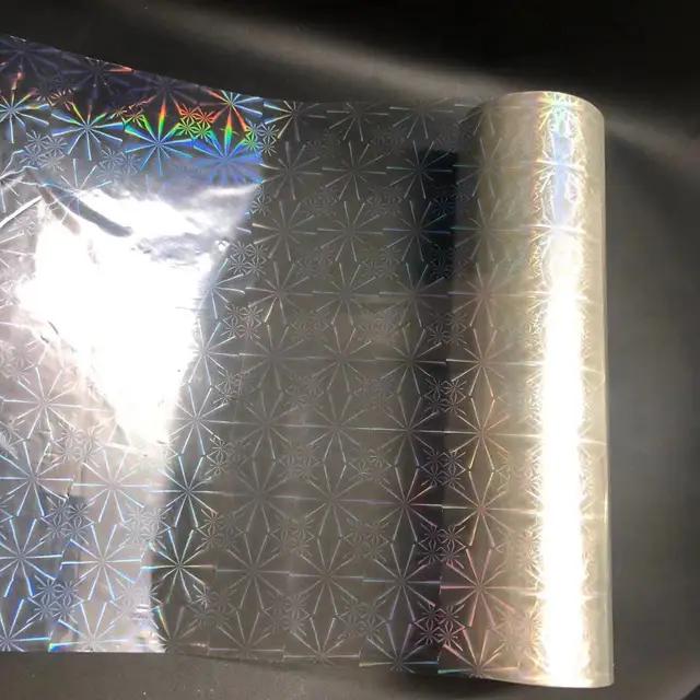 120M Holographic Transparent Hot Stamping Foil Paper Rolls for Heat ...