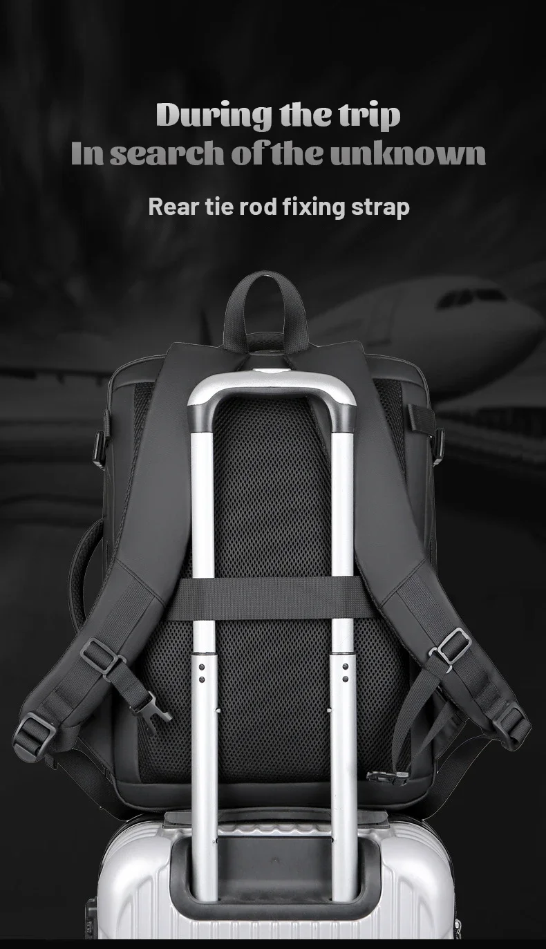 17.3”Hard Shell Backpack Men’s Business Laptop Backpack Thickened 50L ...