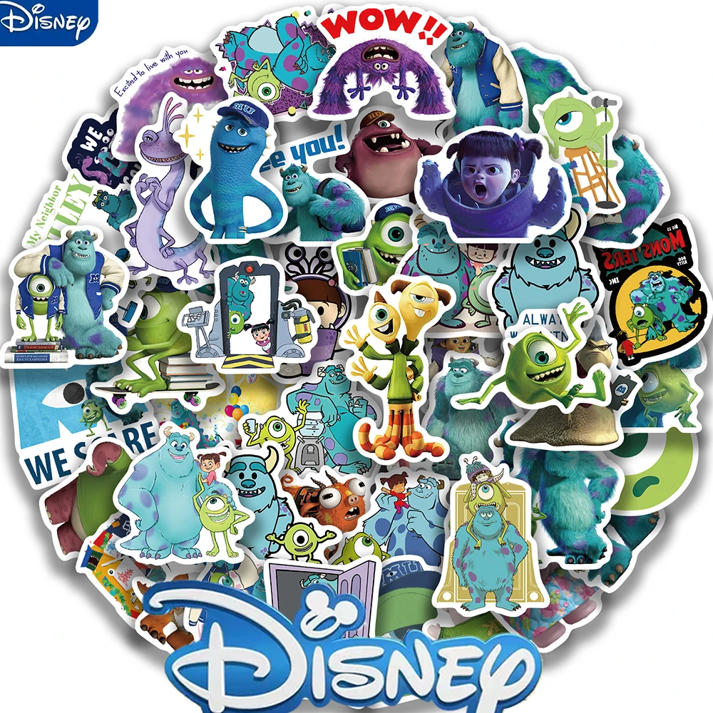 50PCS-Disney-Monster-Inc-Stickers-Waterproof-DIY-Notebook-Phone ...
