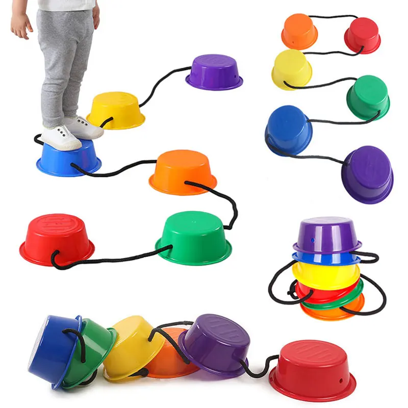 Montessori-Rainbow-Balance-Stone-Sensory-Integration-Training-Toys ...