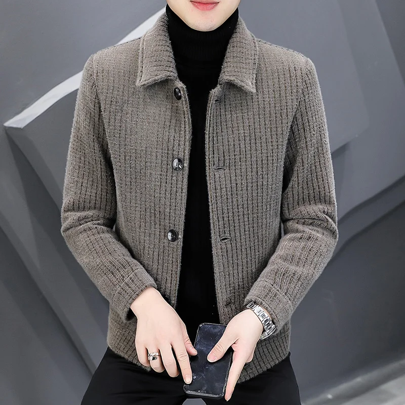 Veste-courte-en-velours-de-vison-dor-pour-hommes-manteau-en-tweed-veste ...