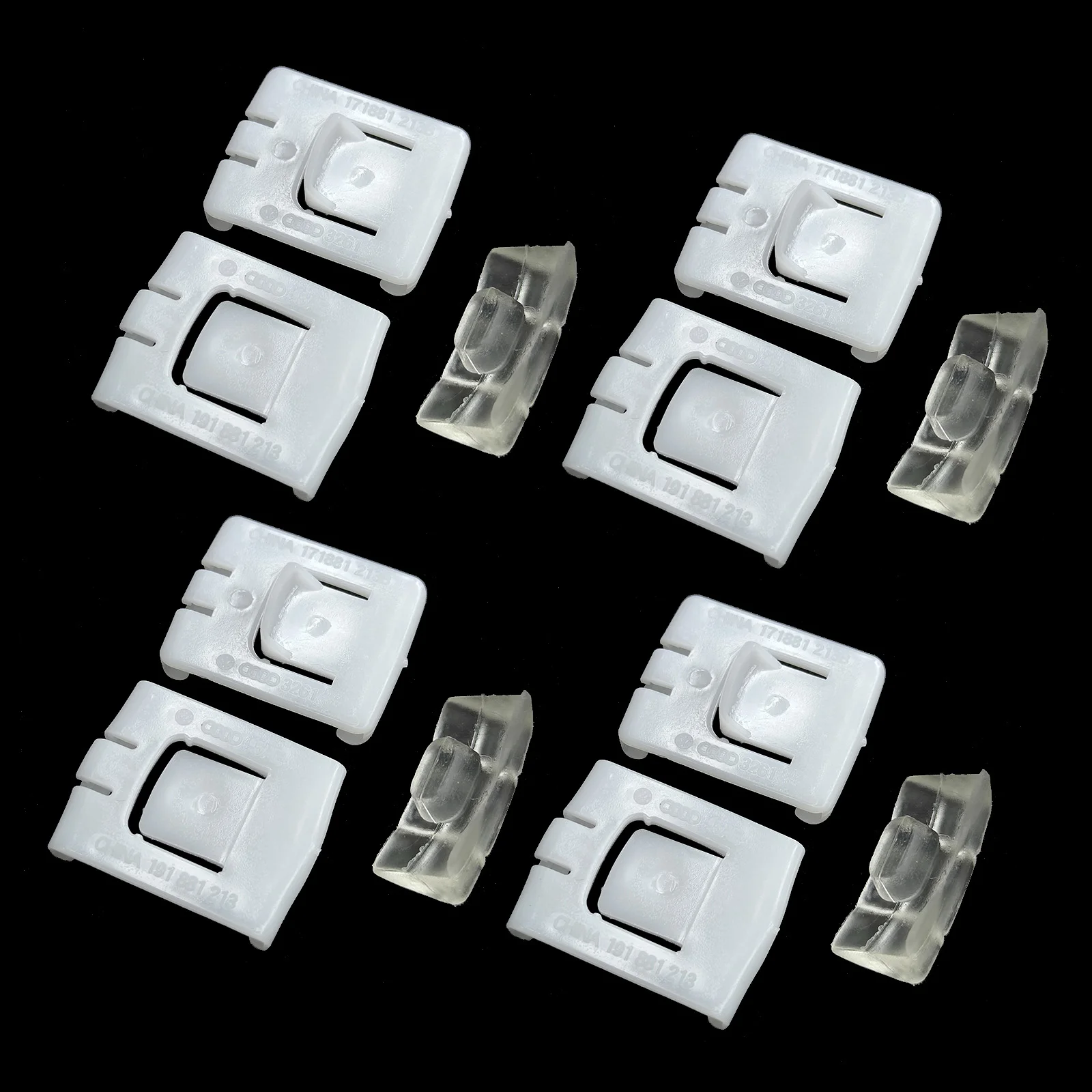 6/12Pcs Seat Fastener Rail Runner Clips Slider Guide For VW PASSAT B1 ...