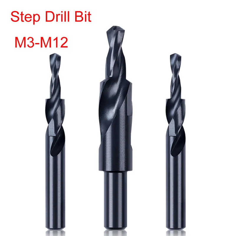 1Pcs-Counterbore-Two-Subland-Step-Core-Twist-Drill-Bit-Black-Oxide ...
