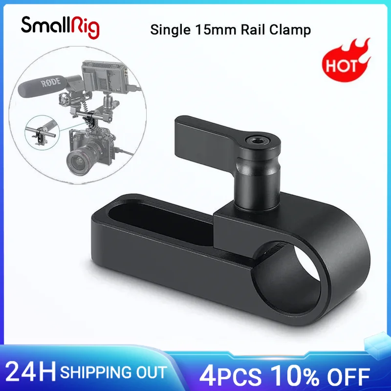SmallRig-Single-15mm-Rail-Clamp-Mount-Rod-Clamp-with-Long-Hole-on-Plate ...