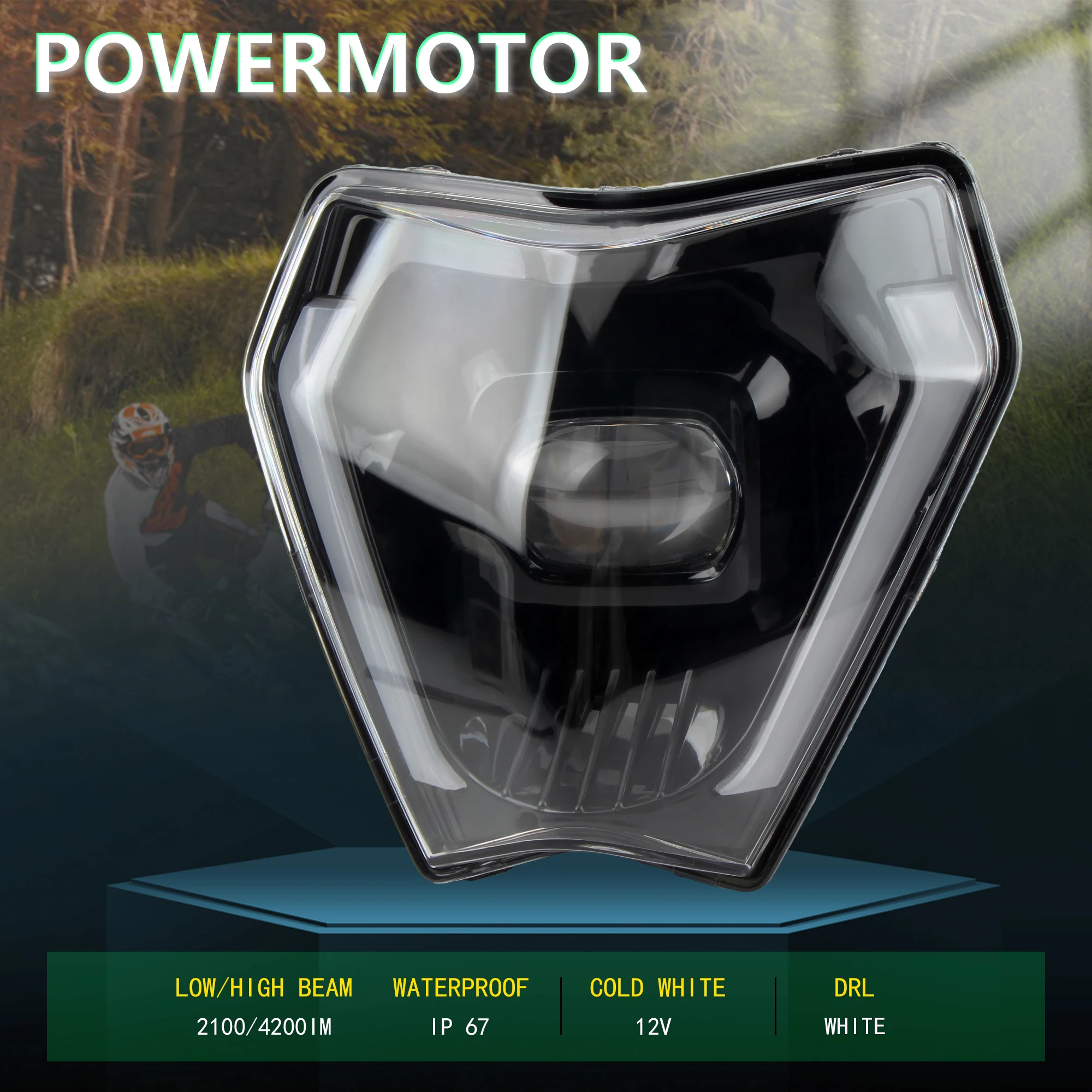 Faro-delantero-LED-para-motocicleta-accesorio-para-KTM-EXC-SXF-XCW-MX ...