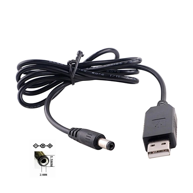 USB-to-DC5-5mmx2-1mm-Power-Regulator-Charging-Cable-Cord-DC5V-to-5V-9V ...