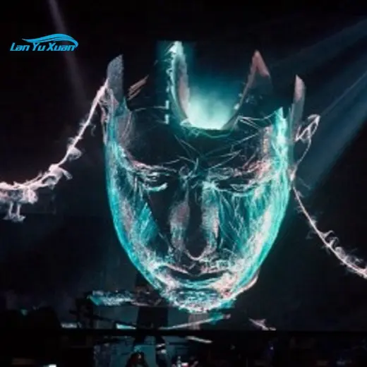 Popularon the stage for big show, 3D holographic projection screen mesh ...