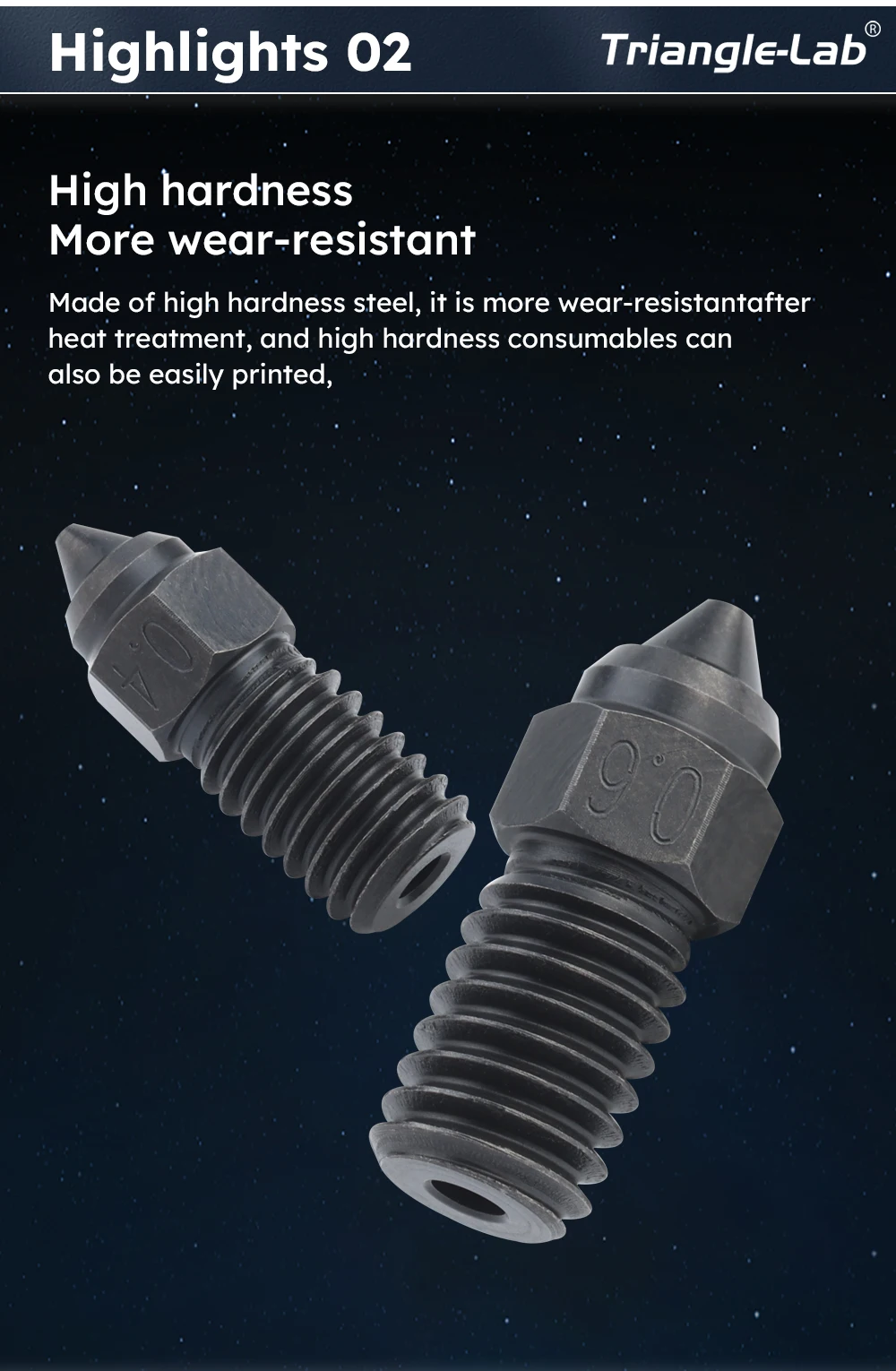 Tool Steel Hardened Spider nozzle