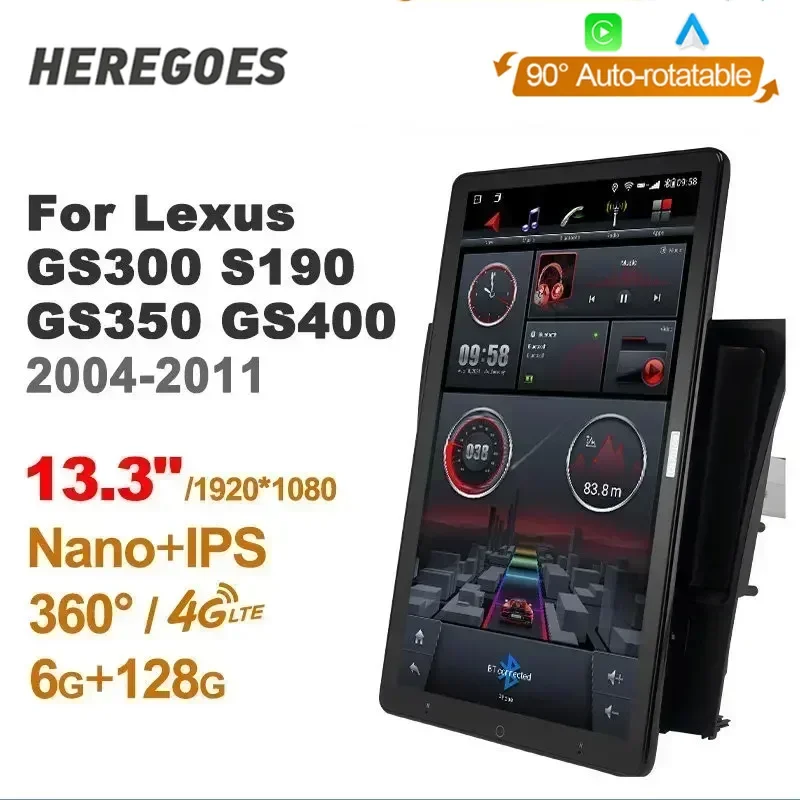 Style Carplay Android 12 Car Radio GPS Navigation Bluetooth For Lexus ...