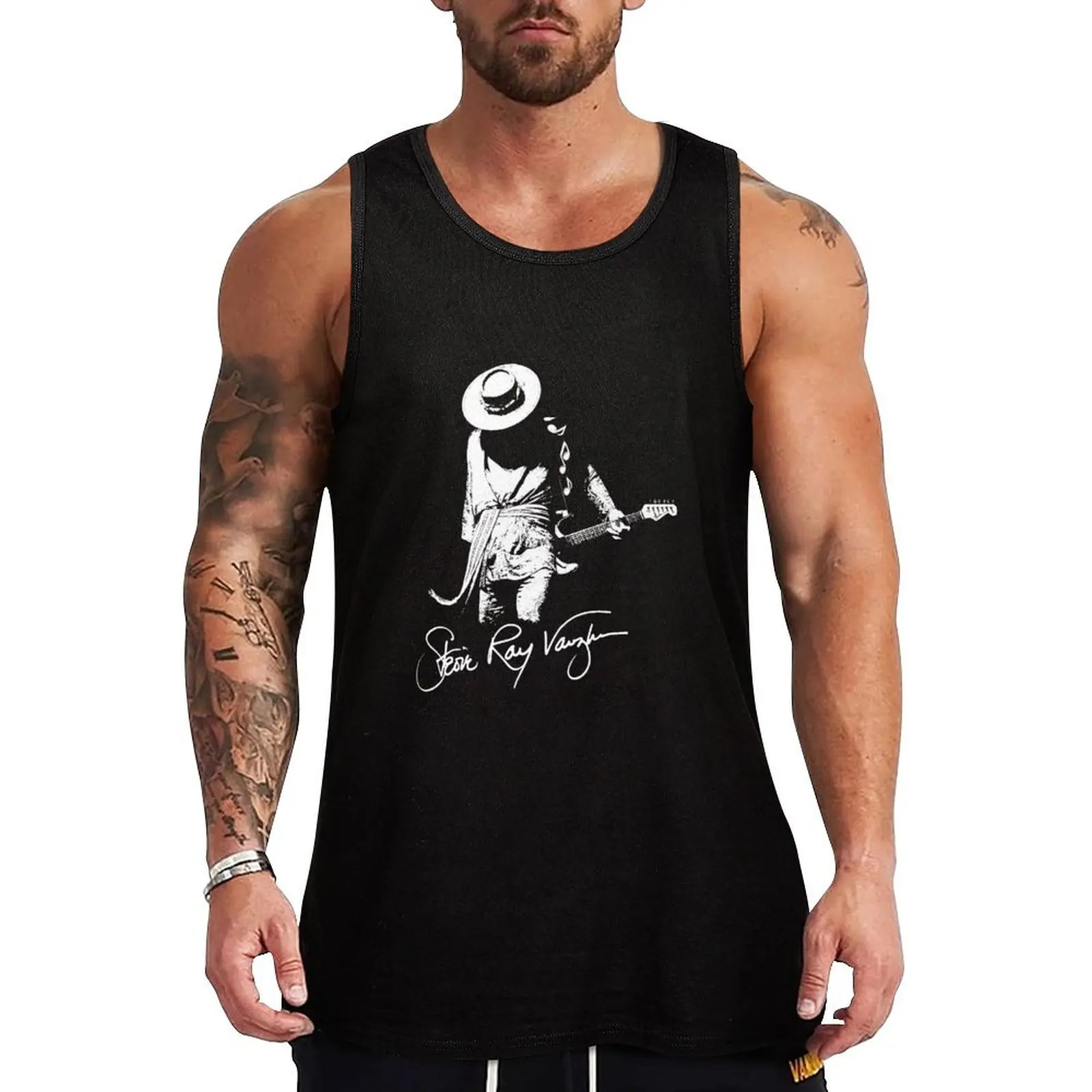 SRV Vintage Stevie Ray Vaughan Gifts for Fans Tank Top clothing men ...
