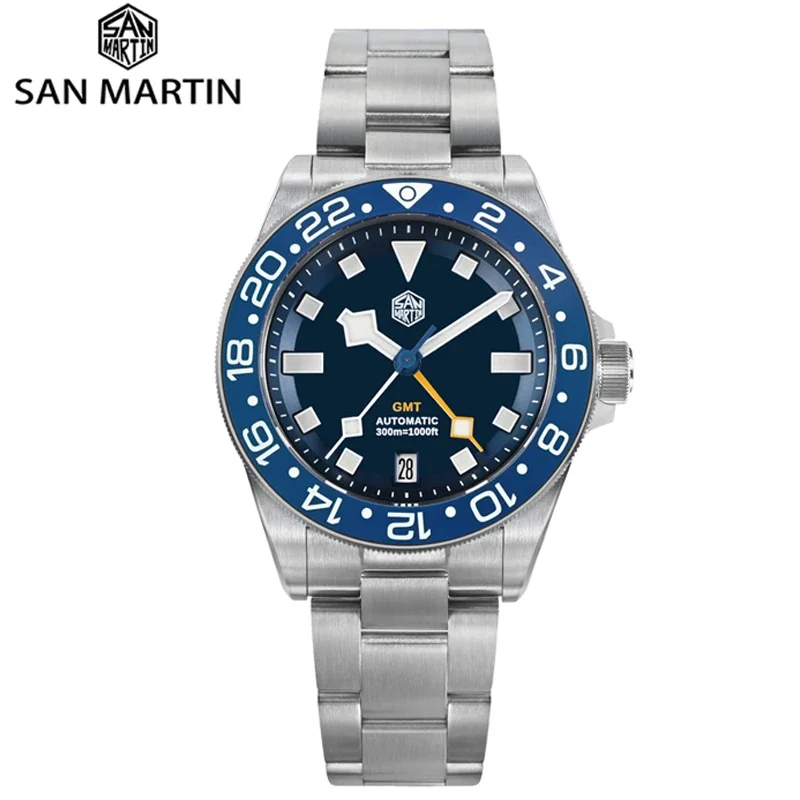 San-Martin-Rel-gio-de-tit-nio-luminoso-Movimento-autom-tico-Sapphire-24 ...