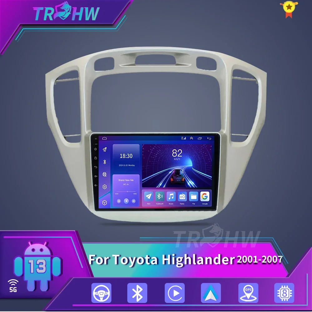For Toyota Highlander 1 XU20 2001-2007 Multimedia Video Player ...