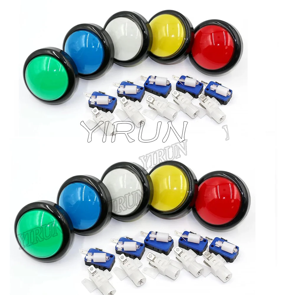 1pcs-Big-Dome-Pushbutton-100mm-Illuminated-Arcade-Push-Buttons-Led-12v ...