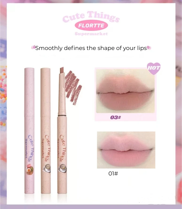 FLORTTE-Lipstick-Pencil-Lip-Liner-Contouring-Lip-Shaping-Nude-Lip-Pen ...