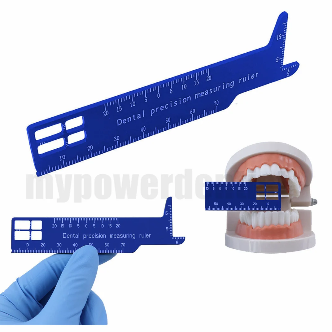 Dental Precision Measuring Ruler Medical Gap Photography Gauge Blue ...