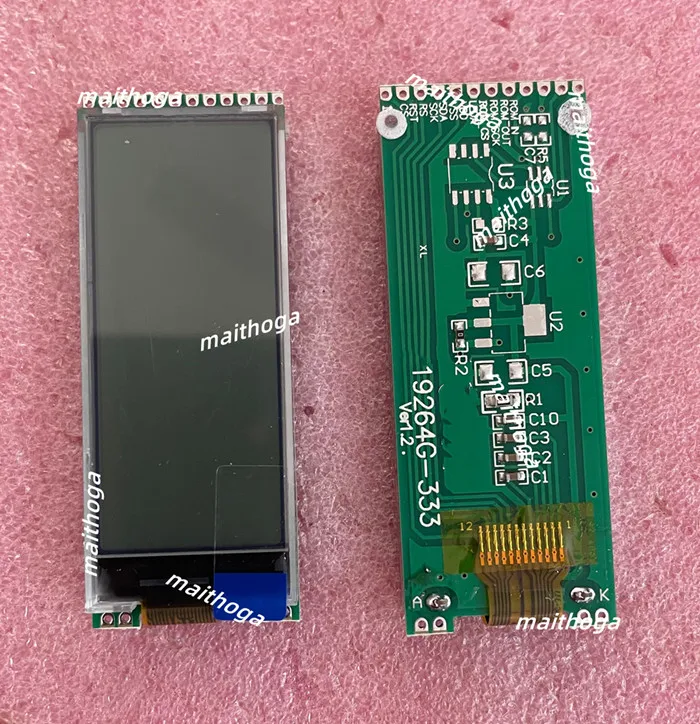 12PIN SPI 19264 LCD LCM Screen with Adapter Board UC1604C Controller 3 ...