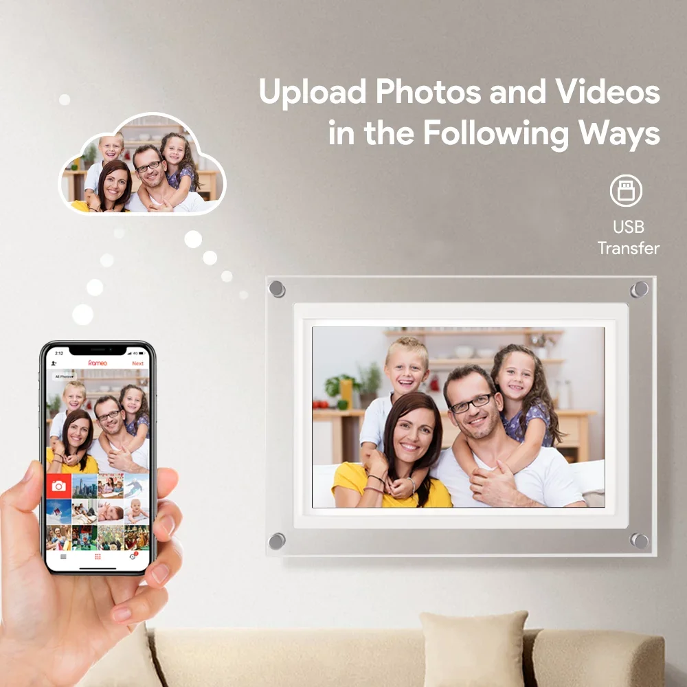 Digital-Picture-Frame-Acrylic-Video-Player-Digital-Photo-Frame-Vertical ...