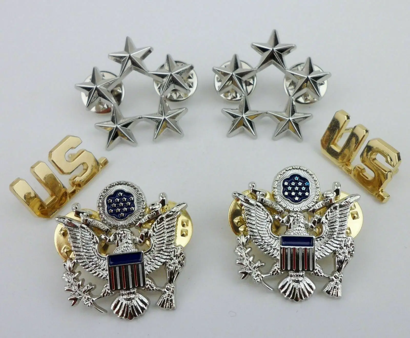 TOMBJ-FULL-SET-FIVE-STAR-GENERAL-OF-THE-AIR-FORCE-INSIGNIA-USAF-COLLAR ...