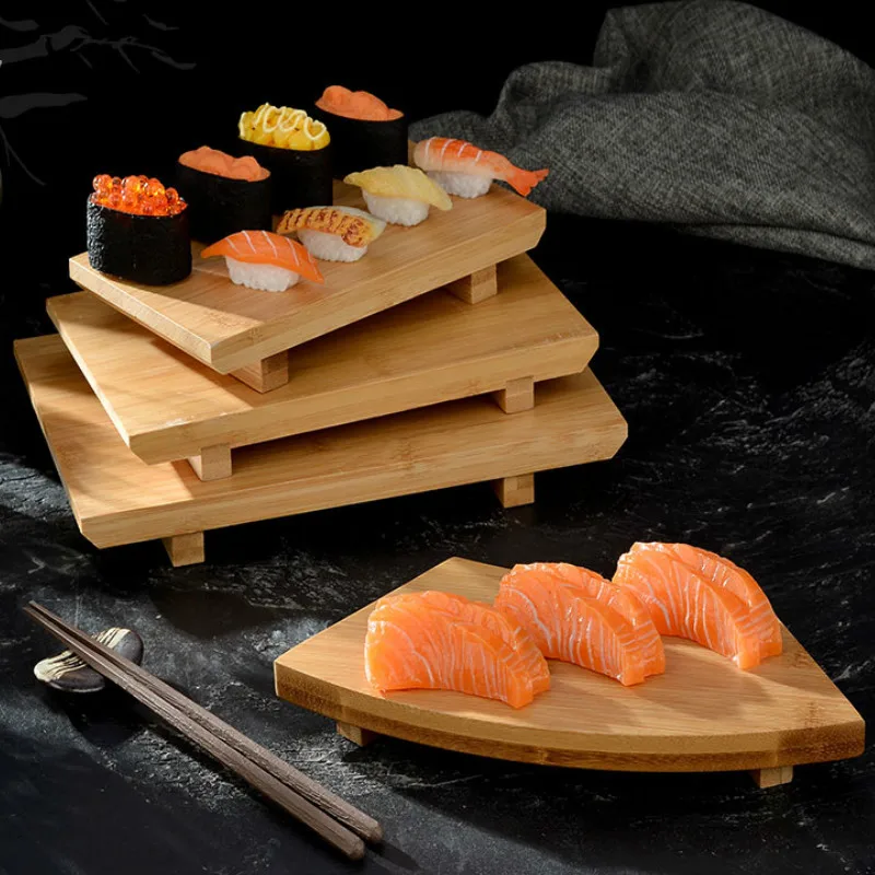 Tabla-de-Sushi-de-bamb-Rectangular-plataforma-de-cocina-Sashimi-vajilla ...
