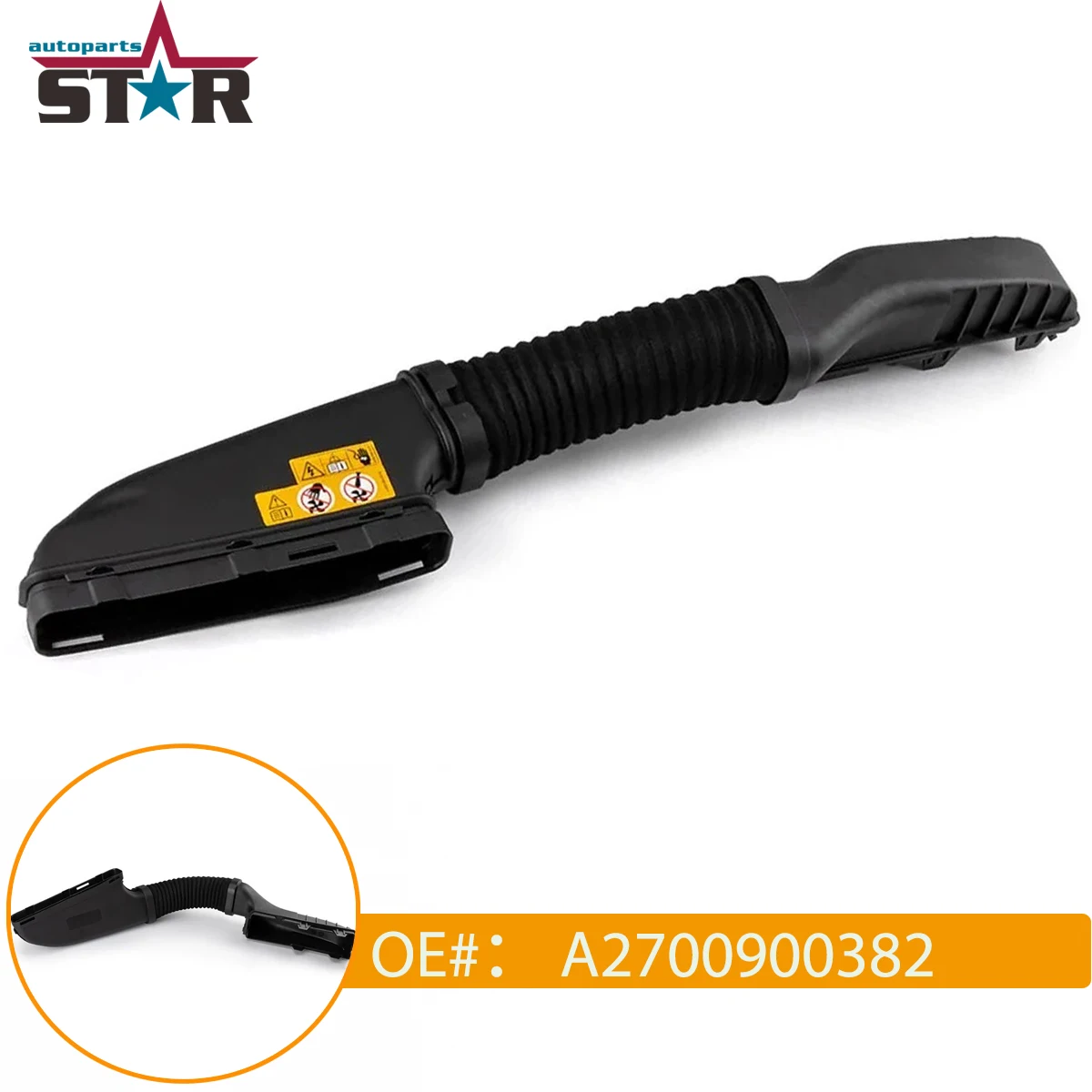 New-Air-Cleaner-Intake-Inlet-Duct-Tube-Hose-A2700900382-270-090-03-82 ...