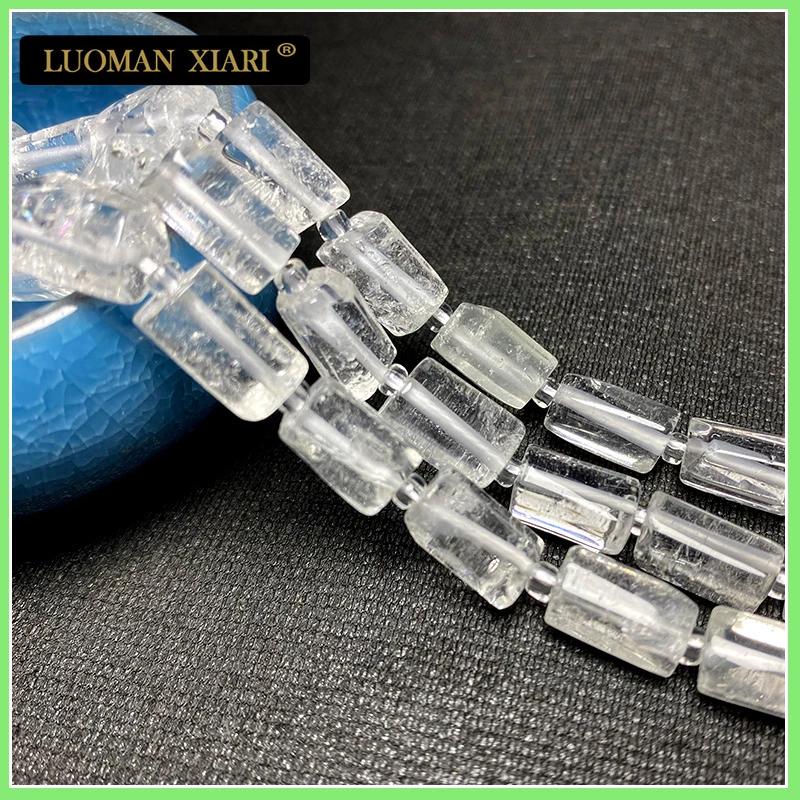 Fine Natural Stone Beads Rock Quartz Crack Crystal Loose Irregular ...
