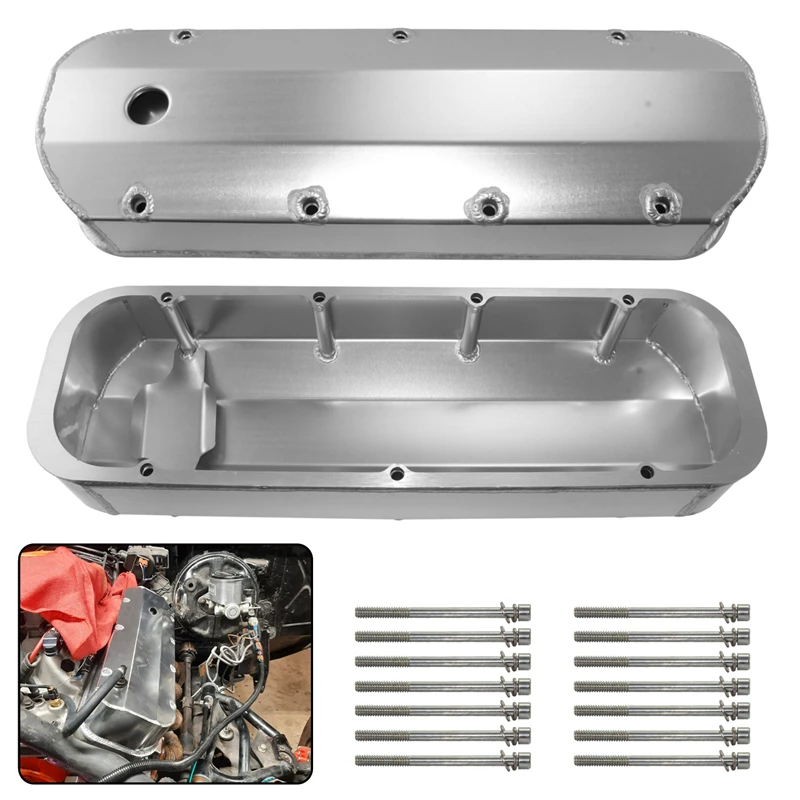 Fabricated Valve Covers For 1965-1995 BBC Big Block Chevy 396 402 427 ...