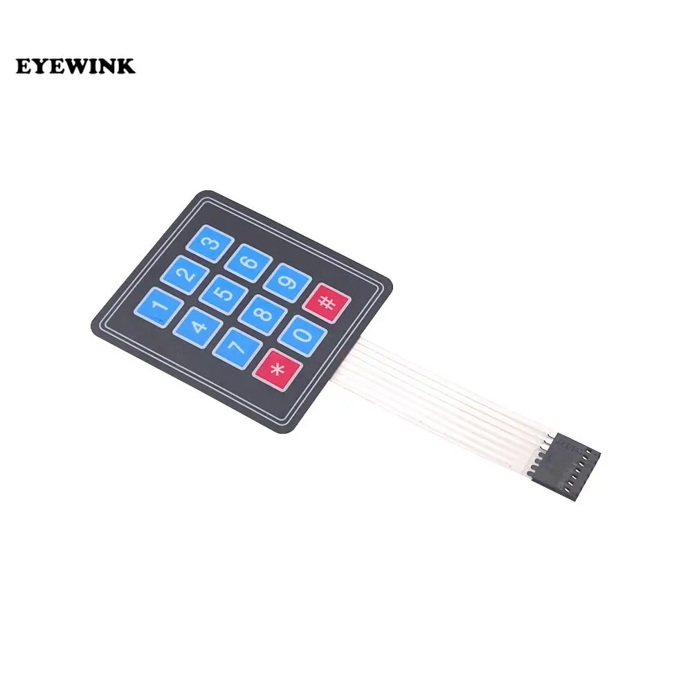 50pcs-4x3-Matrix-Array-12-Key-Membrane-Switch-Keypad-Keyboard-3-4 ...