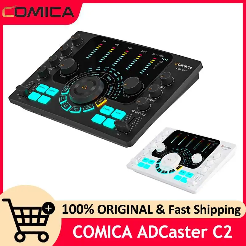 COMICA ADCaster C2 Audio Interface Streaming/Podcasting/Recording Multi ...