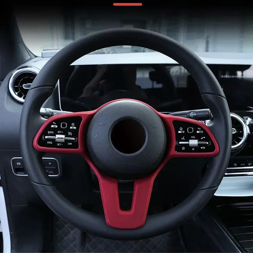 Car-Steering-Wheel-Panel-Trim-Cover-Decor-Accessories-For-Mercedes-Benz ...