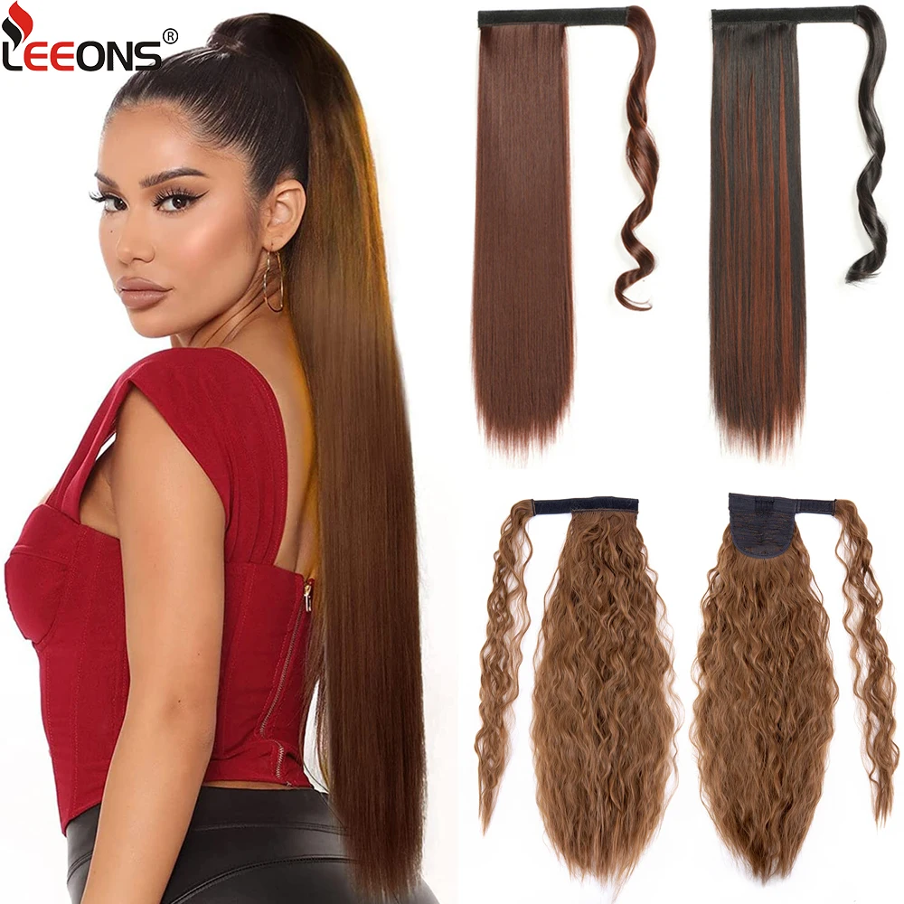 22-Synthetic-Ponytail-Extensions-Wrap-Around-Long-Straight-Fake-Pony ...