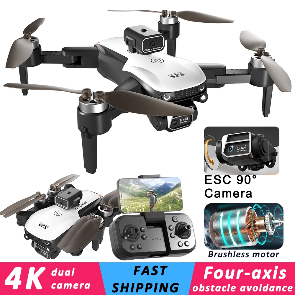 New-S2S-Mini-Drone-Profesional-8K-HD-ESC-Camera-Fly-25Min-Obstacle-Avoidance-Brushless-Foldable ...