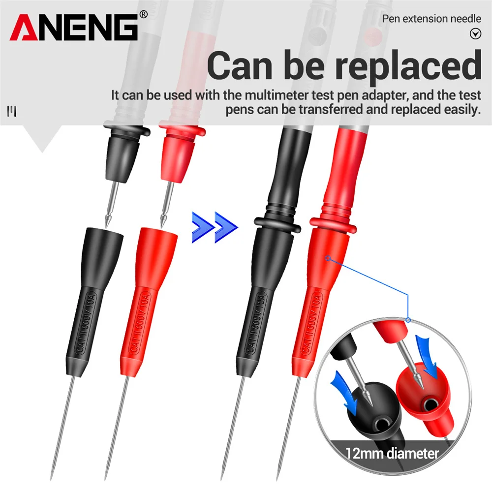 1mm Pin Insulation Piercing Needle Non Destructive Multimeter Test ...